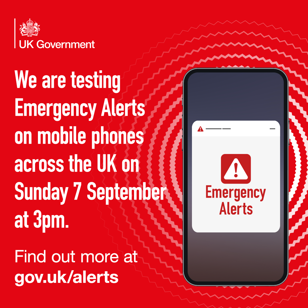 News: National Test of the UK Emergency Alerts System - Sunday 07 ...