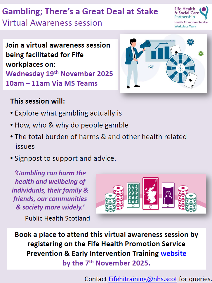 News: Gambling: There's a Great Deal at Stake Virtual Awareness Session