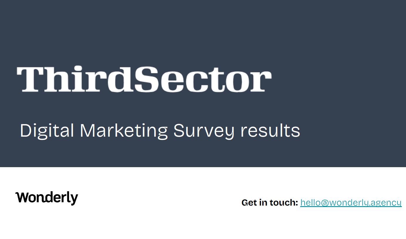 News: Third Sector Digital Marketing Survey Results 2025